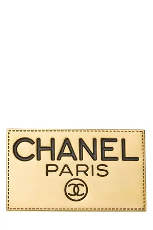 Chanel Logo Pin - Gold