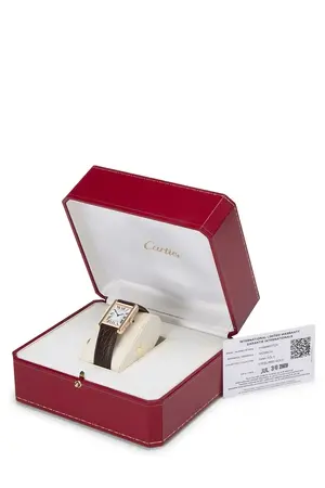CARTIER Rose Gold Tank Solo Watch - Brown