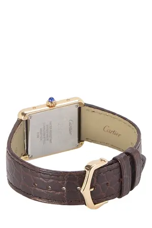 CARTIER Rose Gold Tank Solo Watch - Brown