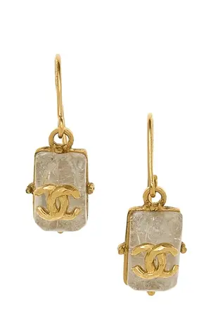 Chanel Gripoix Earrings - Gold