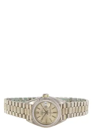 Rolex Gold Tapestry Dial Datejust 69179 26mm - Silver