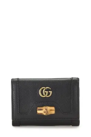 Gucci Bamboo Compact Wallet - Black