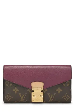 LOUIS VUITTON Monogram Canvas Pallas Wallet - Purple