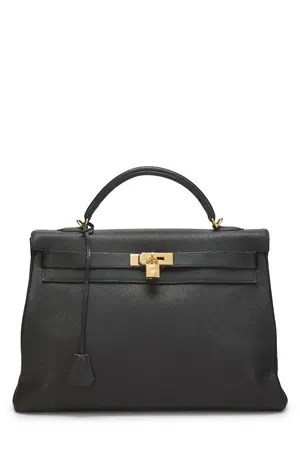 Hermès Togo Kelly Retourne 40 Handbag - Black