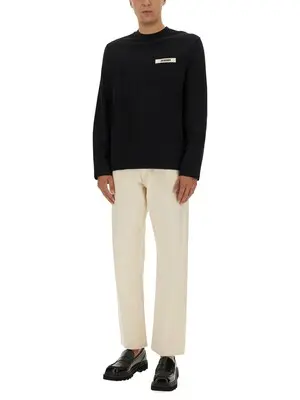 Jacquemus Long Sleeve T-shirt - Black