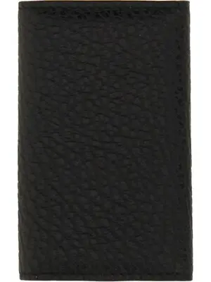 MAISON MARGIELA Leather Keychain - Black