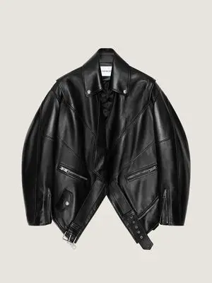 Givenchy Back-to-front Leather Biker Jacket