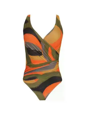 LYGIA & NANNY Printed One-piece Swimsuit - Orange