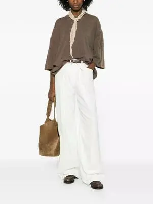 HAIKURE Pleated Wide Leg Trousers
