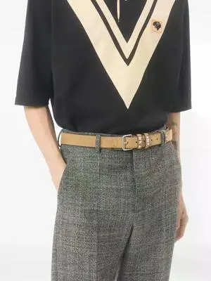 Valentino Garavani Flaneuse Suede Belt - Neutrals