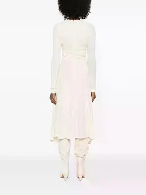 Isabel Marant Étoile Flora Ruched Midi Dress - Neutrals