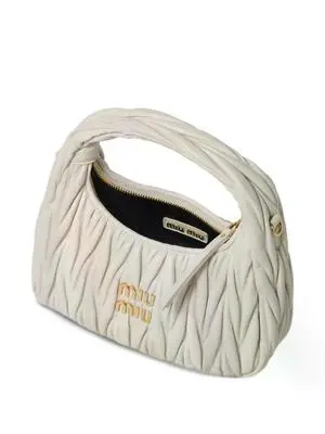 Miu Miu Wander Matelassé Tote Bag - Neutrals