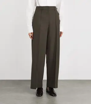 ME+EM Tapered Pintuck Trousers