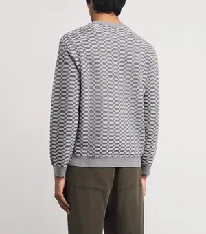 Emporio Armani Virgin Wool Op-art Sweater