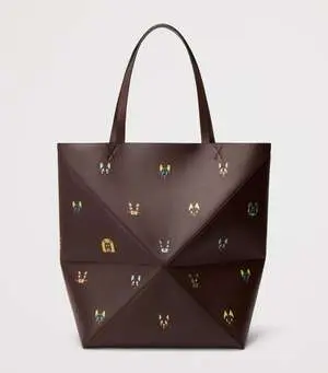 Loewe X Louis Wain Xl Calfskin Puzzle Fold Tote Bag