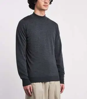 John Smedley Harcourt Merino Wool Sweater - Grey