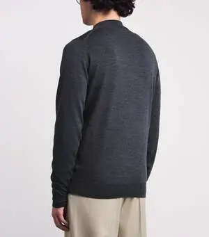 John Smedley Harcourt Merino Wool Sweater - Grey