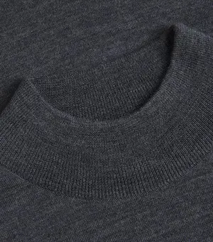 John Smedley Harcourt Merino Wool Sweater - Grey