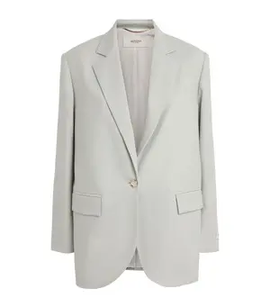 Agnona Virgin Wool Single-breasted Blazer