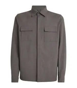 Herno Stretch-virgin Wool Shirt