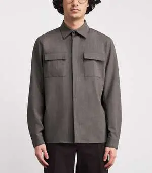 Herno Stretch-virgin Wool Shirt