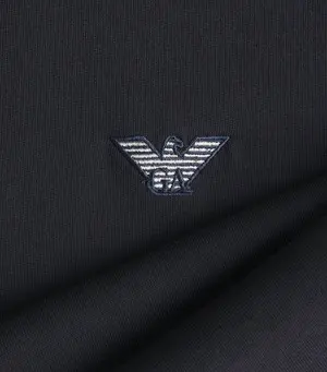 Emporio Armani Cotton Eagle Logo T-shirt - Blue