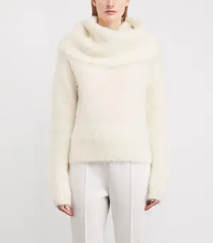 TOTEME Alpaca-blend Funnel-neck Sweater