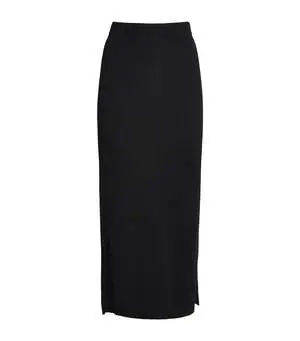 AERON Knitted Column Midi Skirt