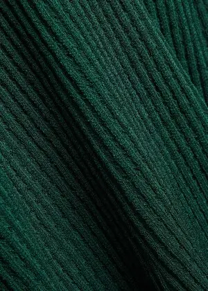 SELF-PORTRAIT Ribbed Knit Midi Dress