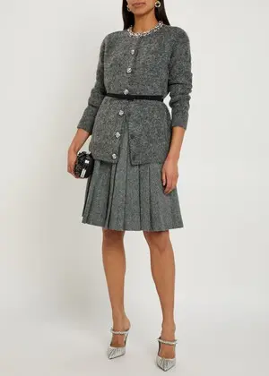 SELF-PORTRAIT Crystal-embellished Knit Cardigan