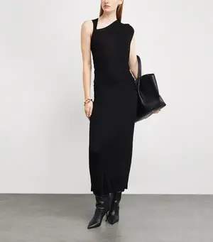 AERON Knitted Column Midi Skirt