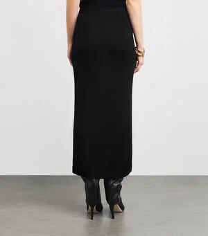 AERON Knitted Column Midi Skirt