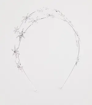 JENNIFER BEHR Crystal Celestina Tiara - Silver