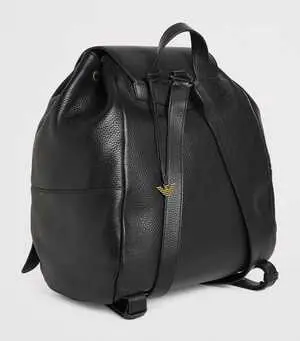Emporio Armani Pebbled Leather Backpack