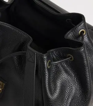 Emporio Armani Pebbled Leather Backpack