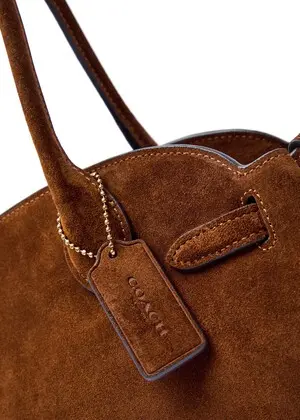 COACH Empire Suede Shoulder Bag