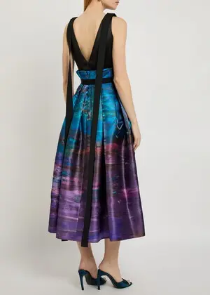 ROKSANDA Runa Printed Satin Midi Dress