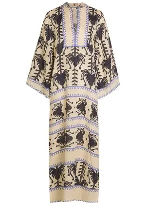 Women's Ruffle Linen Coverup Dresses