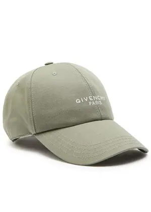 Givenchy Logo-embroidered Canvas Cap - Green