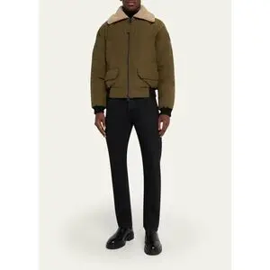 Canada Goose Chilliwack Down Bomber Jacket With Fleece-collar
