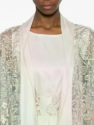 REEM AL DHAHERI Embroidered Cape Kaftan Set