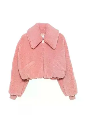 Givenchy Faux-shearling Cropped Jacket - Pink