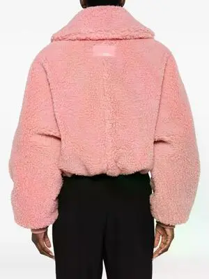 Givenchy Faux-shearling Cropped Jacket - Pink