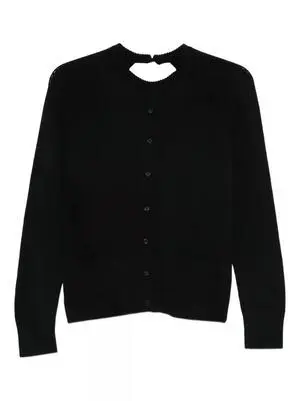 CORDERA Cutout Cardigan - Black