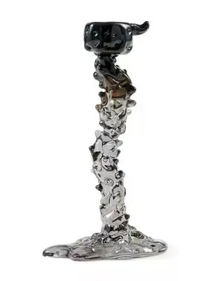 POLSPOTTEN Sculptural Candle Holder - Black