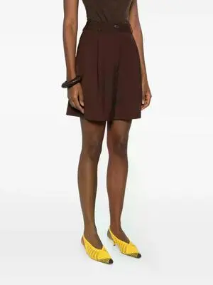 CORDERA Button Pleated Shorts