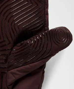 Lululemon Team Canada Wunder Puff Mittens - Black Garnet