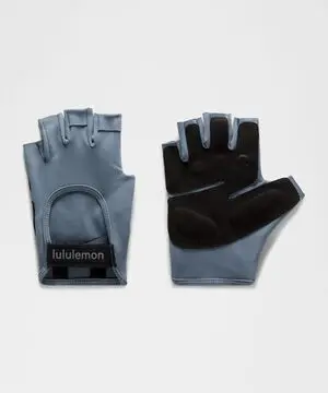 Lululemon Wunder Train Padded Gloves Steel Blue/black
