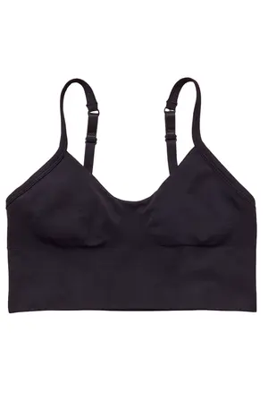 YELLOWBERRY Lola Seamless Crop Bra - Black