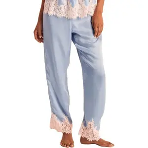 ADORE ME Vegan Pajama Atelier Collection Silk Pant - Medium Blue